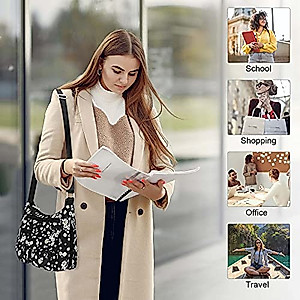 Kamo Crossbody Bag for Women - Multi-pocket Shoulder Bag Lightweight Messenger Bag Casual printed Purse Handbag Travel Bag