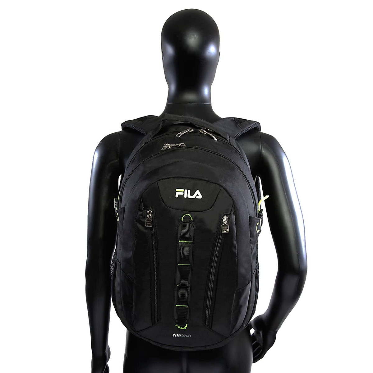 Fila Vertex Tablet and Laptop Backpack, Black, One Size