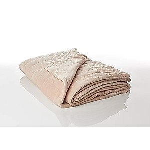 Sharper Image The Most Luxurious Stress Relieving Weighted Blanket - 5 lbs. - Tan