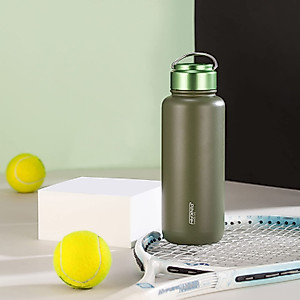 Stainless Steel Water Bottle-PINKAH 25OZ Double Wall Vacuum Insulated Travel Sports Bottle, Leak Proof and Sweat Proof Sports Bottle with Wide Mouth Lid for Office, Outdoor Camping