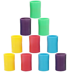 Tornado in A Bottle, 10Pcs Tornado Bottle Tube Connector Plastic Water Vortex Maker Cyclone Tube for Scientific Experiment and Test, 5 Colors (Random)