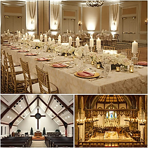 BETOPPER Stage Spotlight, 100W LED DMX Light, Warm & Cold White Spot Light COB Stage Lighting, Strobe Lighting for Church, Parties, Wedding, Theatre, Live Events, Stage etc.(4 Packs)