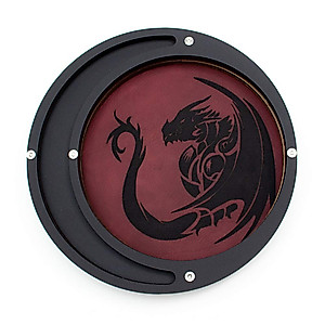 C4Labs 7.25" Padded Vegan Leather Eclipse Dice Tray - Dragon