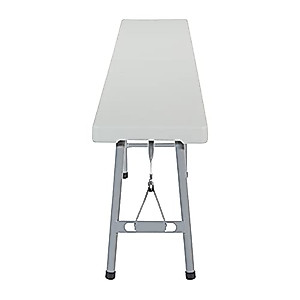 Office Star Resin Furniture for Indoor or Outdoor Use, Single, Fold in Half 6 Foot Bench