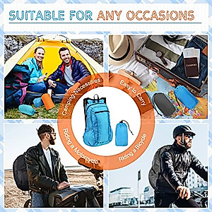 Dunzy 6 Pcs Lightweight Backpack Waterproof Hiking Travel Backpack Foldable Outdoor Camping Daypack for Men Women 6 Colors