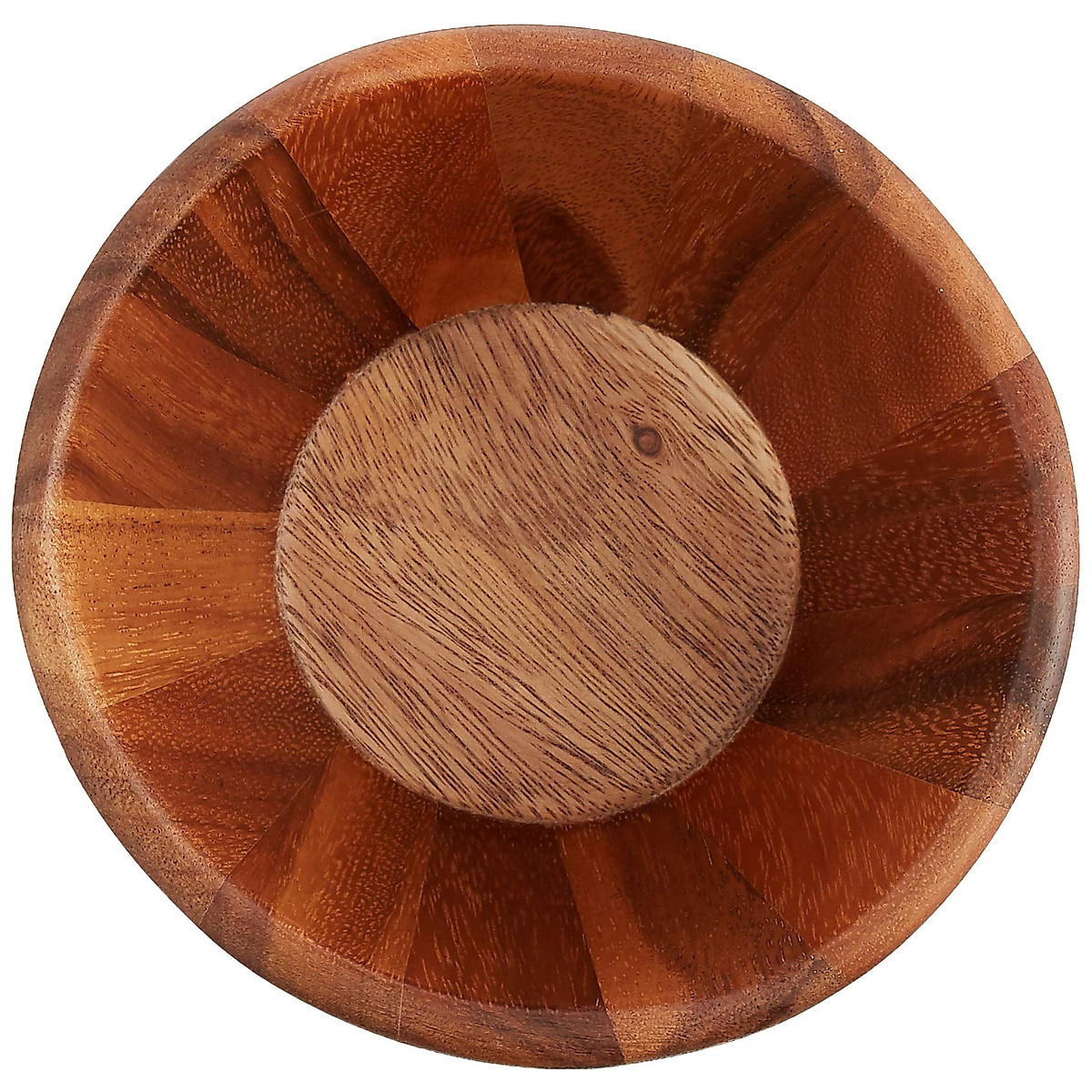 Lipper International Acacia Wave Serving Bowl and 4 Wave Bowls Set