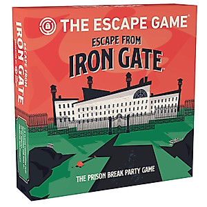 The Escape Game: Escape from Iron Gate - The Puzzle Completing, Drawing, Acting and Trading Prison Break Party Game by Pressman, Multi Color