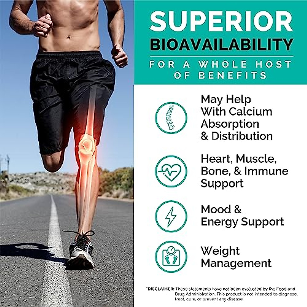 4-in-1 Calcium Supplements for Women & Men - Calcium 600mg with Vitamin D3 K2 B12 - Vitamin D3 K2 5000 IU Supplement for Heart, Bone & Immune Support - Gluten-Free, Non-GMO, Vegan Friendly (120 count)