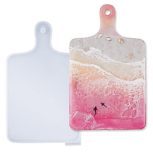 LET'S RESIN Silicone Resin Tray Molds, Epoxy Resin Molds for Rectangle Cutting Board, Large Silicone Molds for Resin Serving Tray, Resin Casting, Resin Art…