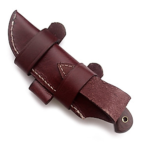 GCS Handmade Micarta Handle D2 Tool Steel Tactical Hunting Knife with leather sheath Full tang blade designed for Hunting & EDC GCS 317