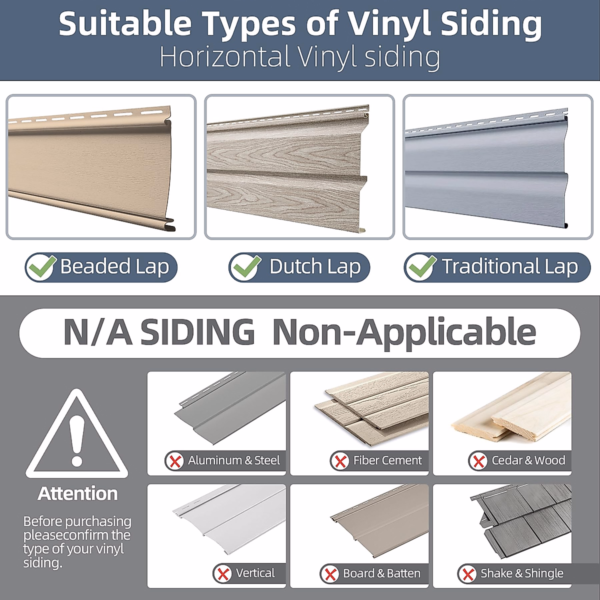 Heavy-Duty Stainless Steel Siding Hooks,20 Pack Vinyl Siding Hooks Hanger,No Hole Siding Hanging Hanger for Hanging on Patio,Vinyl Siding Clips Applicable to Outdoor or Holiday Decoration