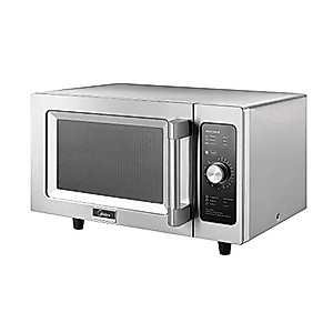 Midea Equipment 1025F0A Countertop Commercial Microwave Oven with Dial, 1000W, Stainless Steel.9 CuFt