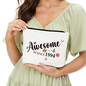 30th Birthday Gifts for Women, 30th Birthday Decorations Present for Women - Best 30 Year Old Birthday Gift Ideas for Wife, Sister, Friends, Coworker, Aunt, Boss Awesome Since 1994 Makeup Bag