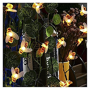Xiaobei Solar String Lights, LED bee Shaped Solar Fairy Lights, Solar Lights Outdoor Garden Suitable for Outdoor Home Garden Fence Summer Installation