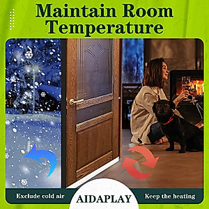 Door Draft Stopper, 36.7" Adjustable PVC Under Door Draft Stopper Door Seal Weather Stripping — Energy Saving Door Draft Blocker Door Sweep for Reduce Noise, Cold Air, Dust, Smoke, Wind | White