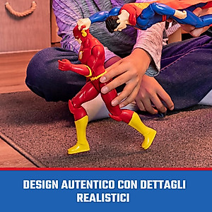 DC Comics The Flash Collectible Action Figure, 12 Inches Tall, 11 Articulation Points, Red Suit, Action Poses, Children's Toy