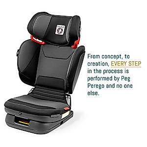 Viaggio Flex 120 - Booster Car Seat - for Children from 40 to 120 lbs - Made in Italy - Crystal Black (Black)