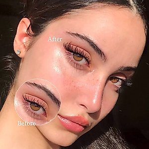 Lash Clusters Natural Wispy Cluster Lashes 8-16mm Wispy Individual Lashes Extensions Natural Look Lashes D Curl Fluffy Cluster Lashes DIY Eyelash Extension by Focipeysa