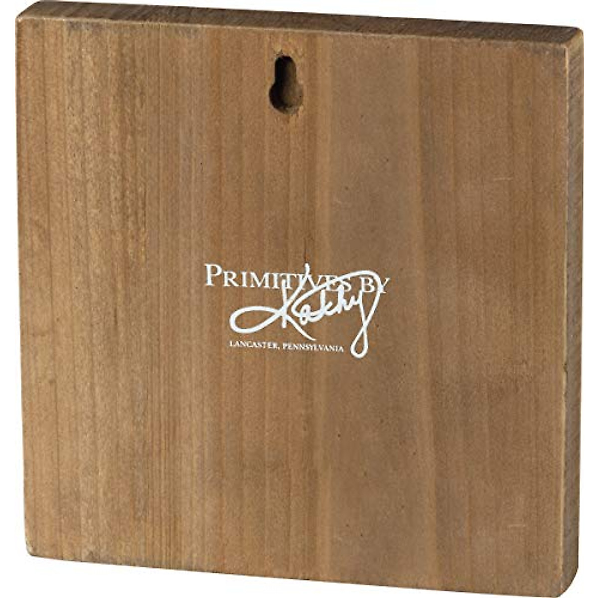 Primitives by Kathy Home Décor Sign With a Bunny in Dandelions: perfect for home, office, housewarming, gift,6" x 6" x 1"