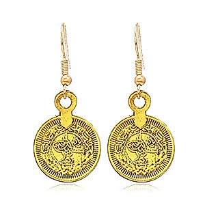 Coin Bib Metal Alloy Collors Statement Necklace For Women Gold Big Bohemian Vintage Chunky Tassel Necklaces Punk Ethnic Style Jewelry