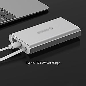 Port Expander USB C Docking Station for USB C Device USB C Hub 8 in 1 with 4K HDMI, VGA, 60W PD, 2 USB 3.0, Ethernet, SD/TF Card Reader USB Splitter