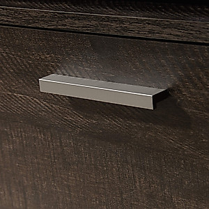 Sauder Rock Glen Credenza, L: 59.06" x W: 17.72" x H: 23.66", Blade Walnut Finish