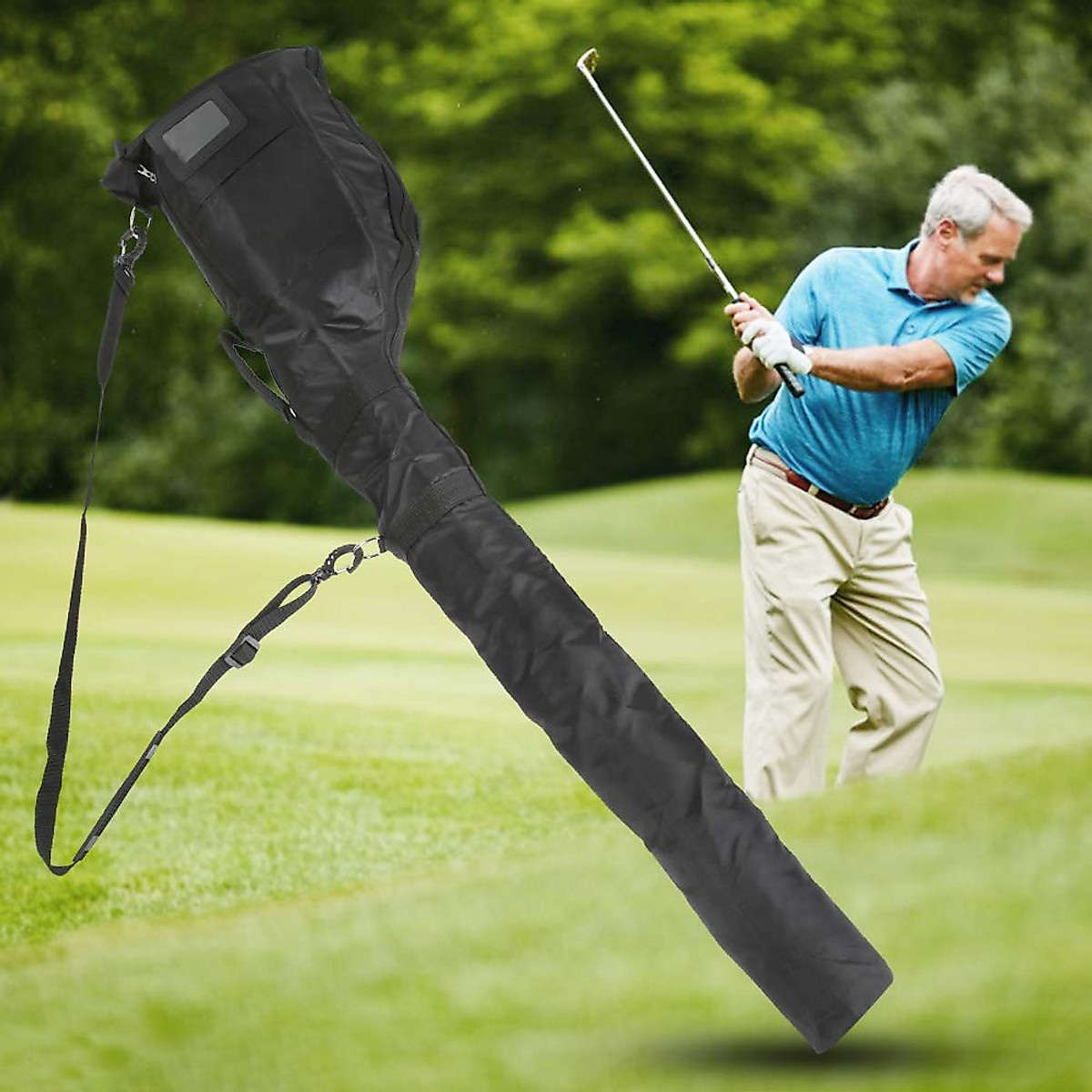 Bnineteenteam Golfball Travel Bag,Nylon Golfball trainninging Practice Golfball Bag Golfball Carrier Bag Travel Case Golfer Accessory