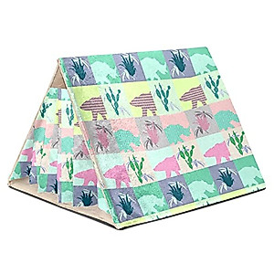 Y-DSIWX Guinea Pig Hideout Cozy Hamster House Cave for Bunny Chinchilla Hedgehog Small Animal Checkerboard Animals