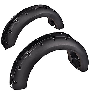 CHEDA Fender Flares, Compatible With 2004-2008 Ford F150 / 2007-2008 Lincoln Mark LT Styleside, Textured Black, FO1241232 FO1240231 FO1241231 FO1240232