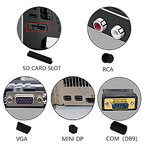 Anti Dust Plug,HFEIX Silicone Cap Computer Port Cover PC Interface Stopper Socket Protecor Kit Black (Black 61)