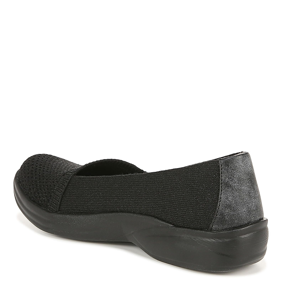 BZees Women's, Pep Talk Slip-On Black Fabric