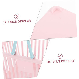 Didiseaon 6 pcs Storage basket shopping basket small baskets for organizing basket with handle kids shopping cart Grocery Baskets Mini plastic pallets Vegetable Basket storage box child Toy