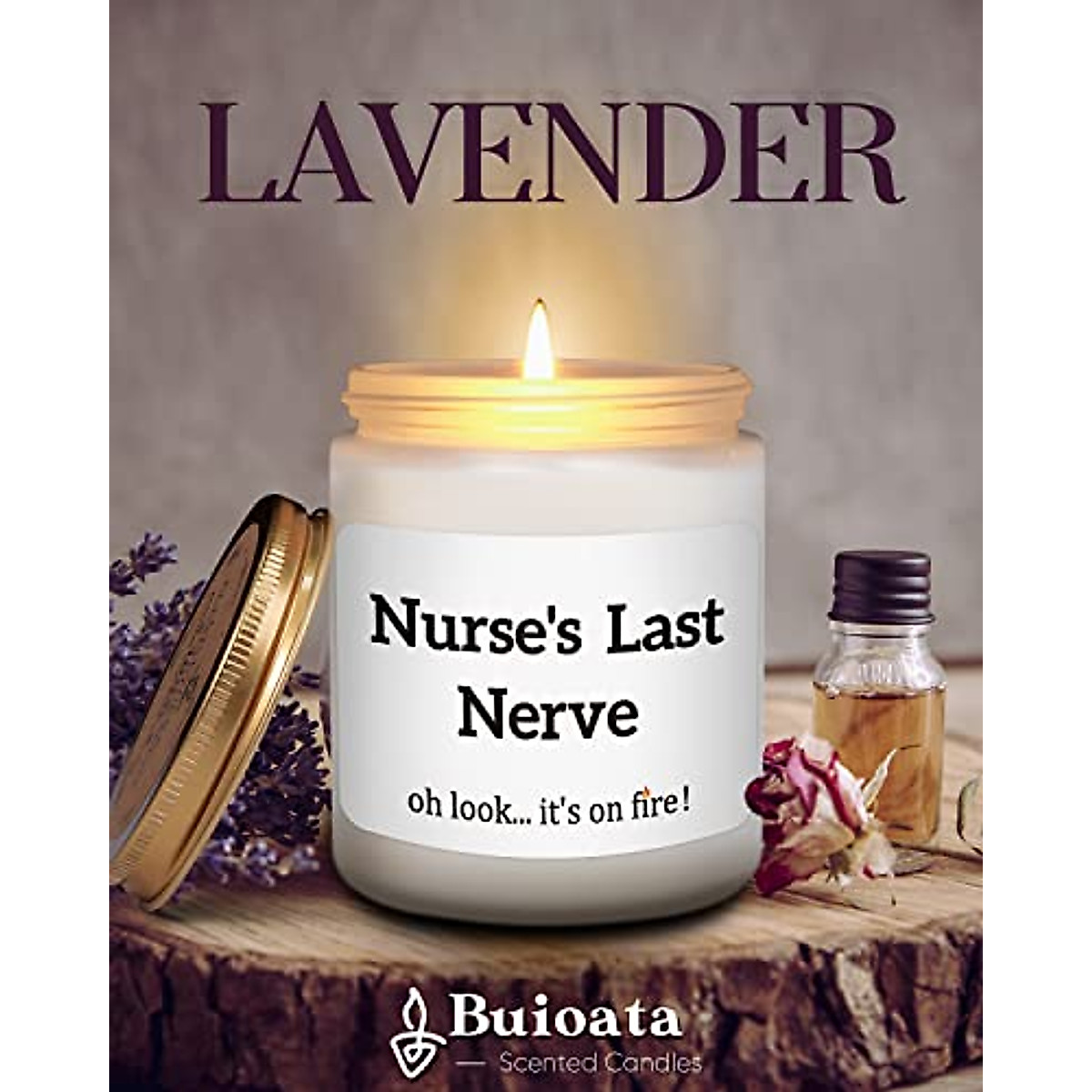 Nurse Gifts for Women, Nurse Gifts, Nurse Practitioner Gifts, Lavender Scented Candles Gifts for Nurse, Nurses Week Gifts, Nurses Day Gifts, Nurse Gifts for Appreciation Retirement, 7Oz