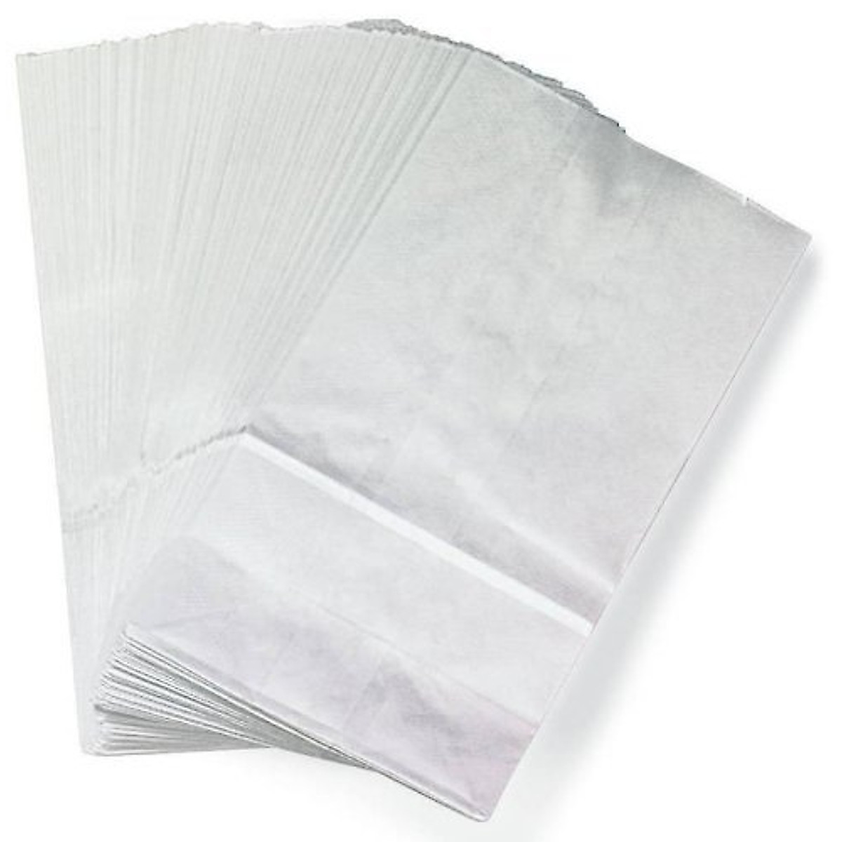 6lb White Rainbow Paper Bags 500 Count (5 x 100 Packs)