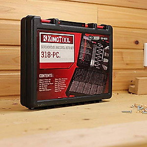 KingTool Drilling and Driving Accessory Kit (KingTool 318-Pieces Screwdriver and Drill Bit Set)