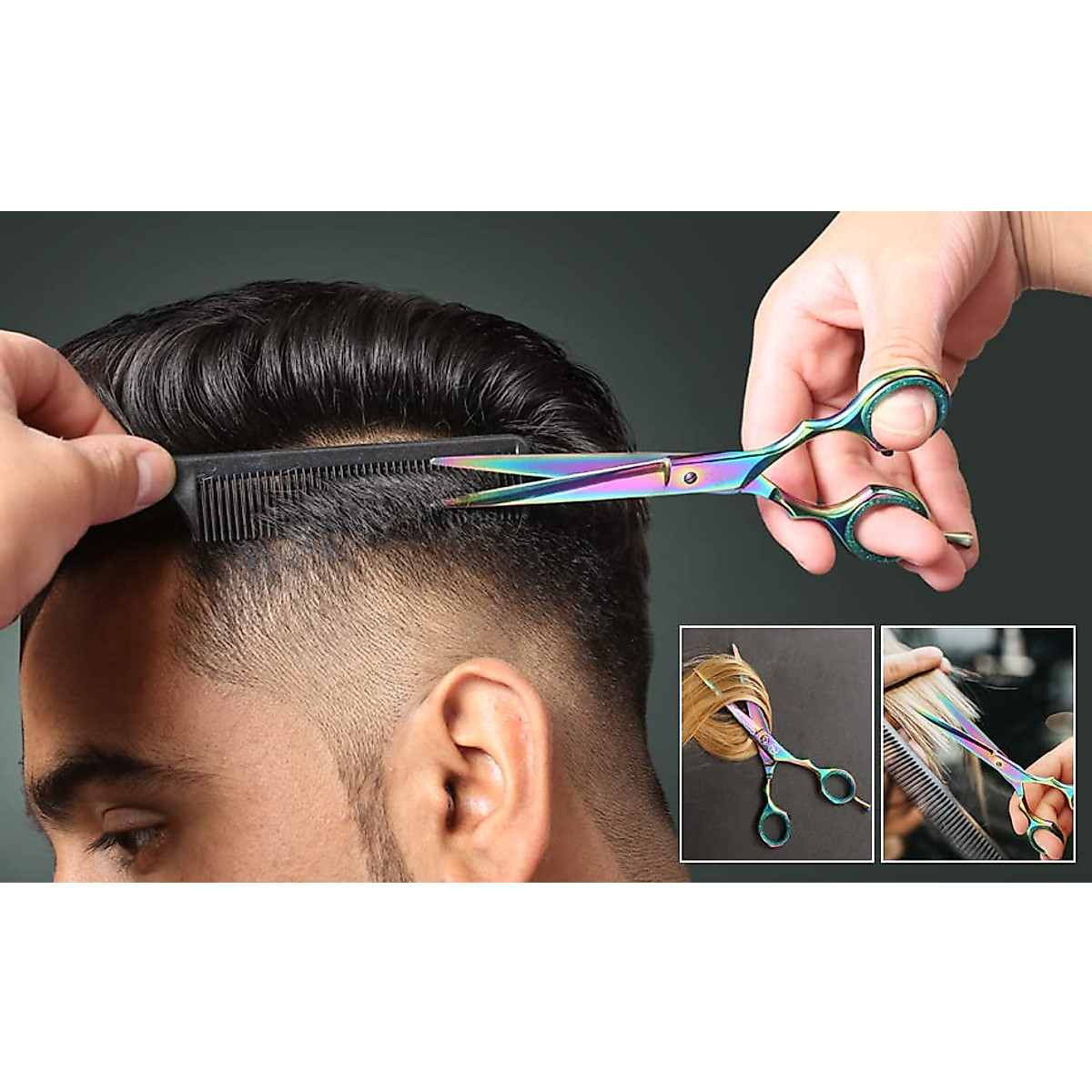 Tycon Hair Cutting Scissors Professional 6" – Japanese Stainless Steel, 2.7" Razor Edge Blade Barber Scissors – Ergonomic design - Precision Hair Scissors for Smooth Cutting - Salon & Personal Use