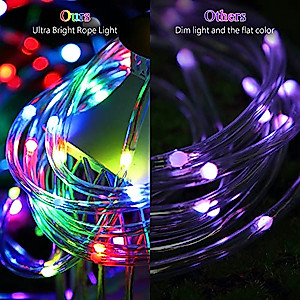4th of July Rope Lights for Memorial Day, 33 ft 100 LEDs Waterproof Outdoor Neon Rope Lights with 16 Colors Mode and Remote for Home Garden Yard, Patriotic Independence Day Memorial Labor Day Decor
