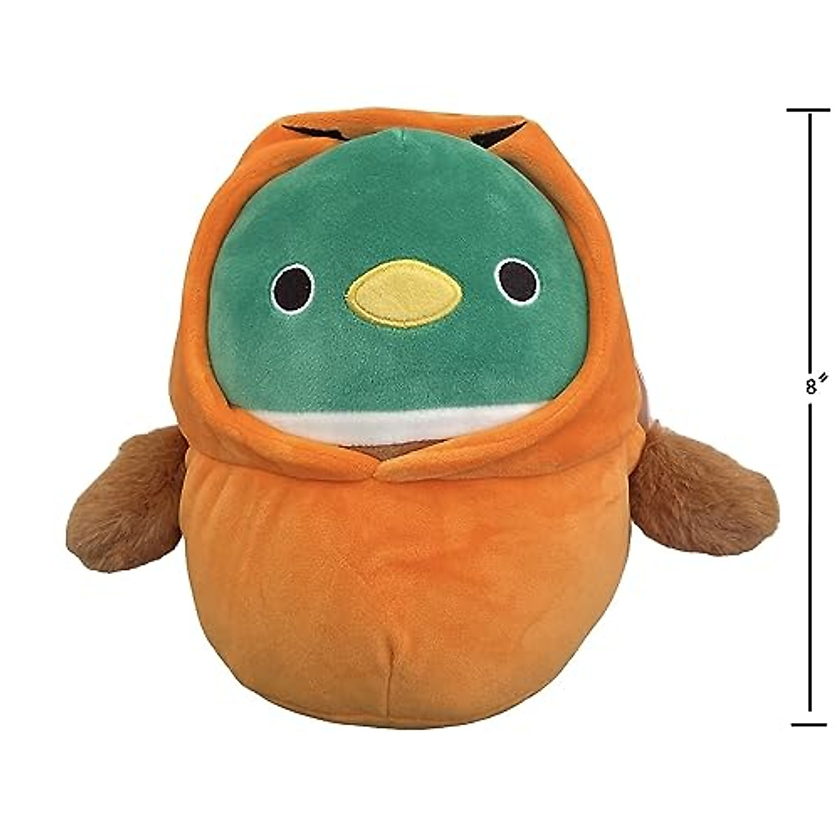 Squishmallow 8" Halloween Avery The Duck in Jack-O- Lantern Costume Plush - Officially Licensed Kellytoy Plush - Collectible Soft & Squishy - Stuffed Animal Toy Gift for Kids, Girls & Boys - 8 Inch