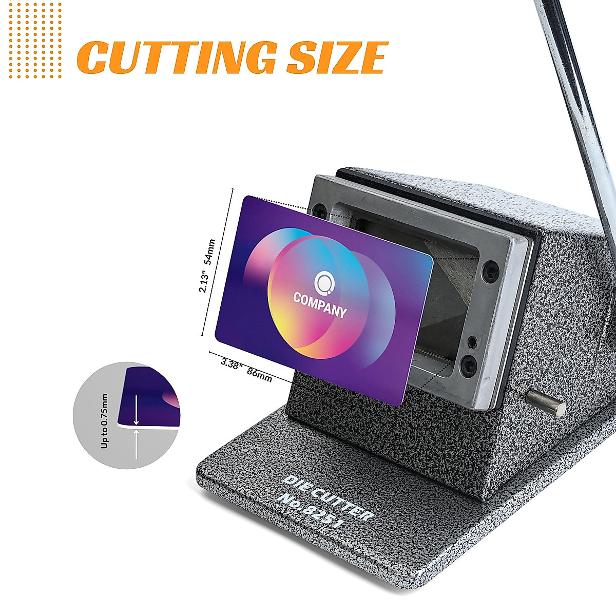 Manual ID Card Corner Cutter, Heavy Duty Business Card Punch, Access Card Die Cutter, Paper PVC Round Corner Cutter for 86x54mm Office Cards Home Photos