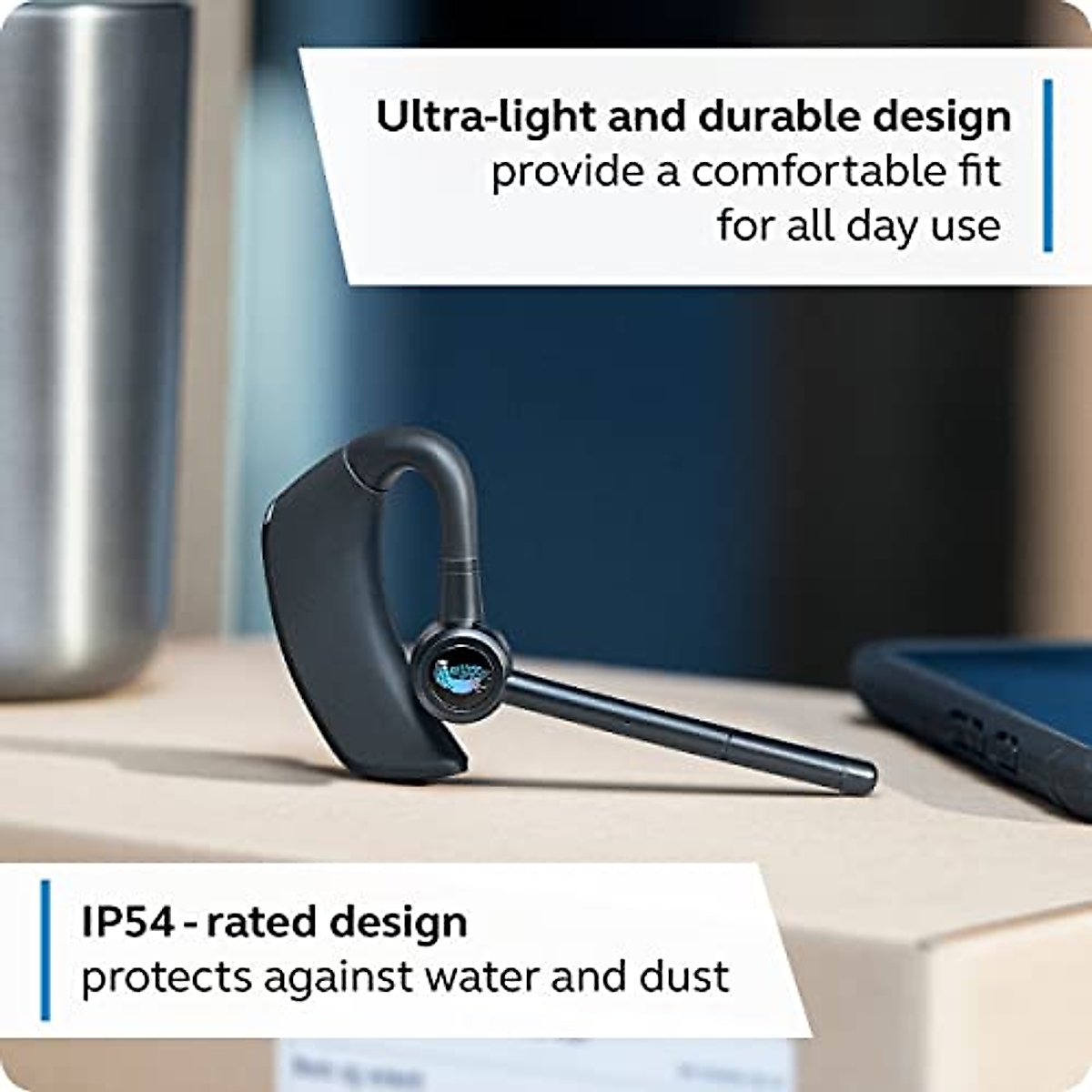 BlueParrott M300-XT SE Mono Bluetooth Wireless Headset with Improved Call Quality for Mobile Phones - 80% Noise Cancellation with 2-Mic Tech - Ideal for High-Noise Environments - Bluetooth 5.1, Black