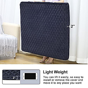 Hero Dog Large Dog Bed for Large Dogs, 39" Orthopedic Dog Bed for Rest with Removable Washable Cover - Soft Flannel Top Pet Beds with Anti Slip Bottom (Dark Grey, 39" x 33.5" x 2")