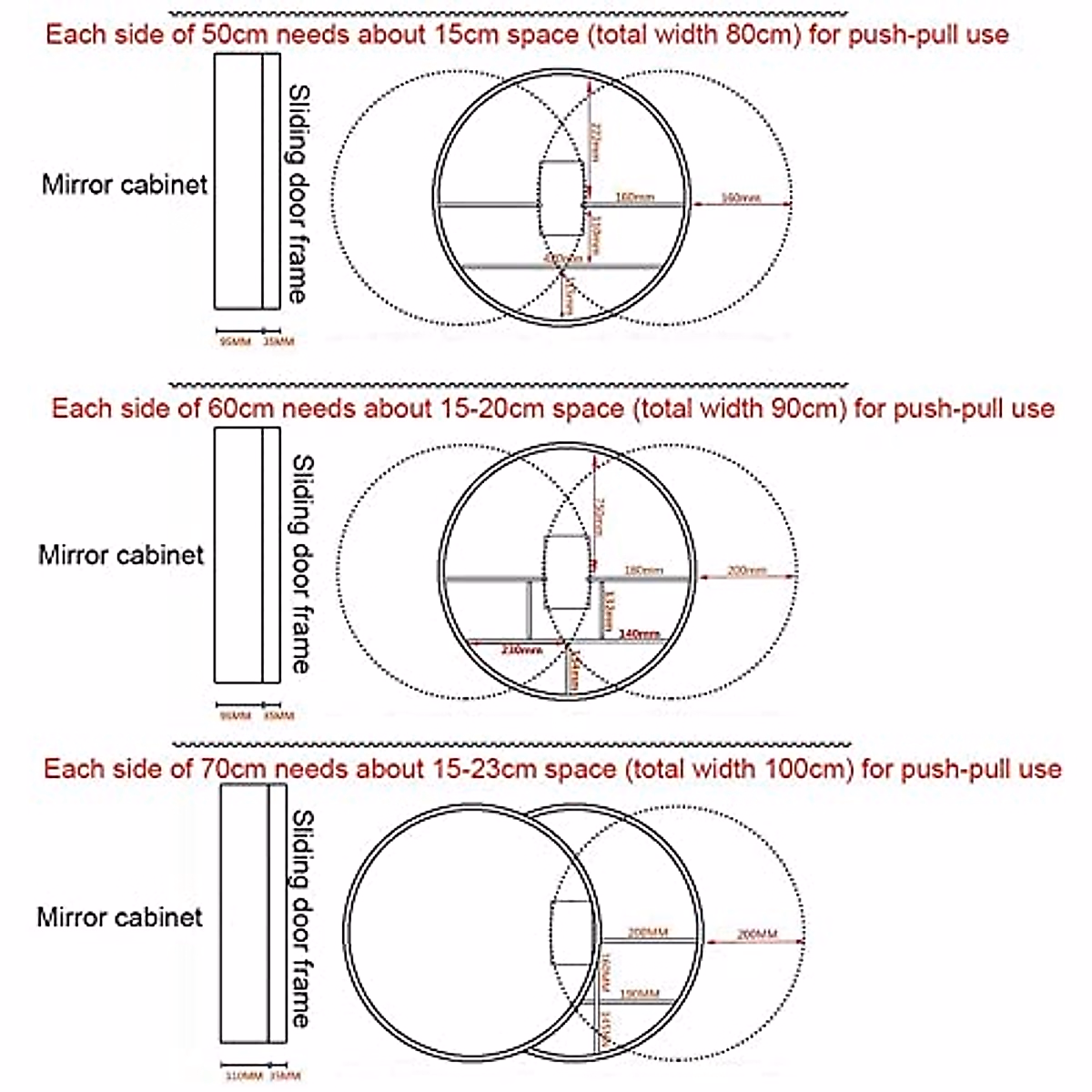 LED Lighted Bathroom Mirror Cabinet, Wall Mounted Bathroom Medicine Cabinet,Vanity Mirrored Storage Cabinet Mirror, Solid Wood (Color : Walnut, Size : 700mm Medicine Cabinet)