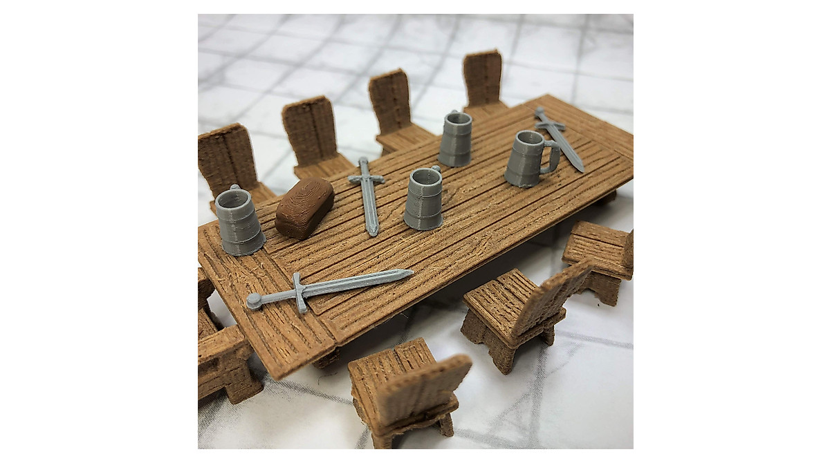 Extruded Gaming Lords Table for Tabletop RPGs