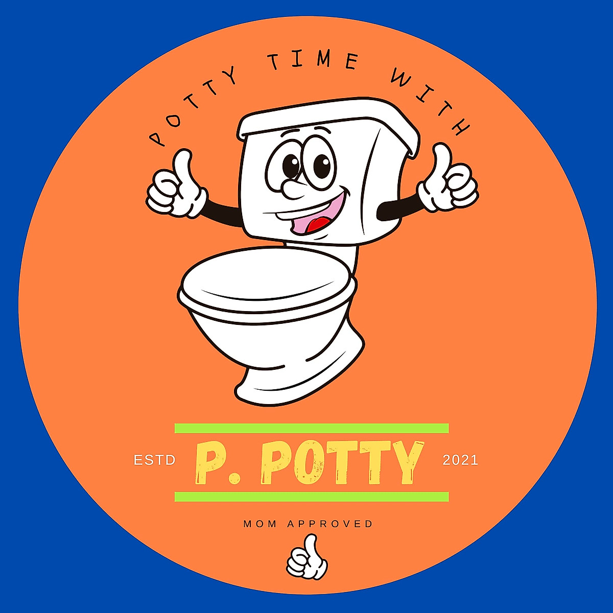 P. Potty Toilet Training Wall Decal Potty Training Chart Set for Toddler Boys and Girls