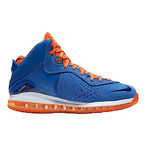 Nike Lebron VIII QS Varsity Royal/White/Orange Blaze Men's 9.5, Women's 11 Medium