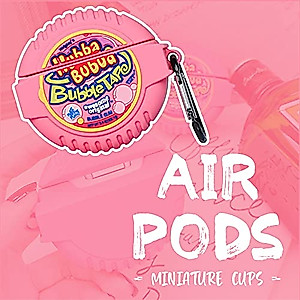 EYST Airpod 2/1 Silicone Case, Soft 3D Cartoon Fashion Cute Cool Design Shockproof Protective Air Pods Cover Kids Girls Women Funny Headphone Fun Unique Keychain Cases for AirPods 2&1, PINK GUM