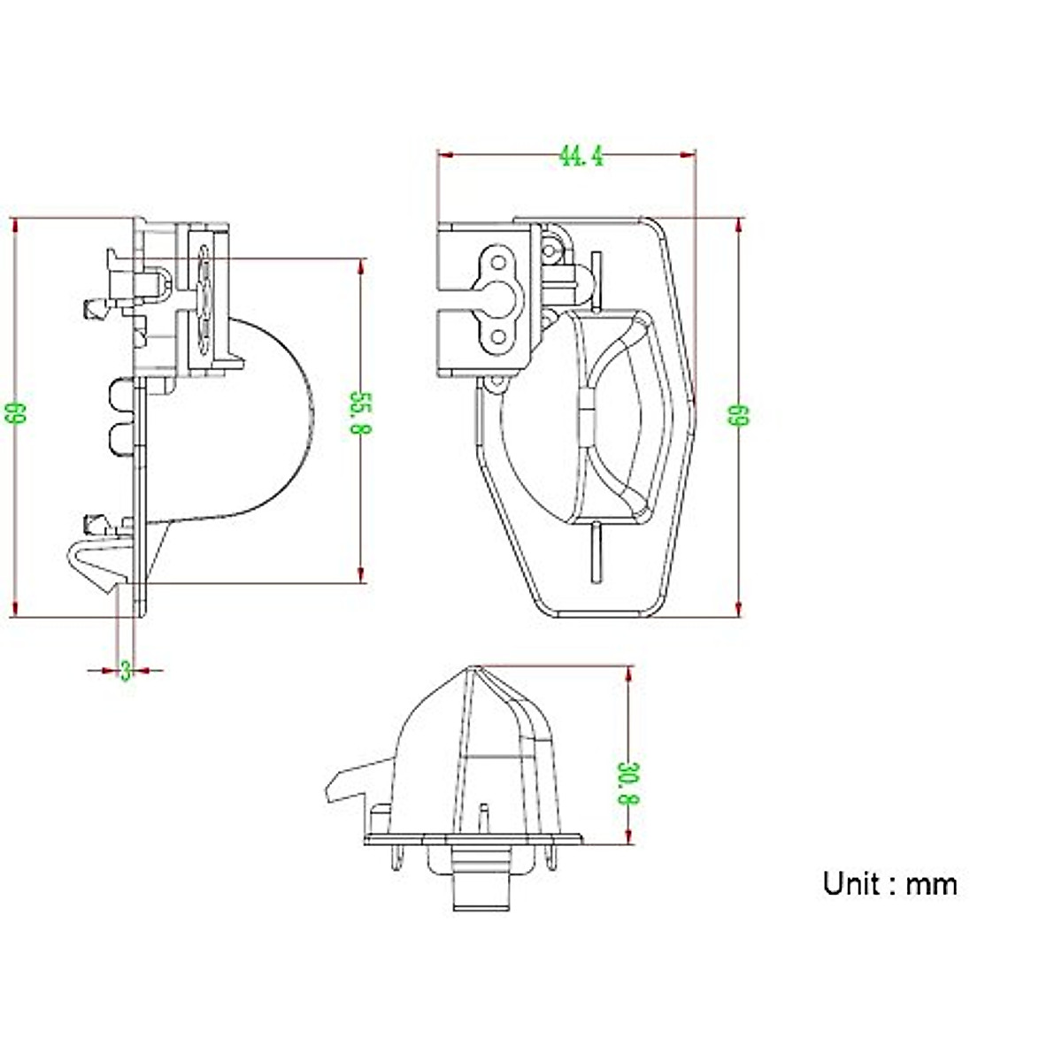 for Honda Odyssey Car Rear View Camera Back Up Reverse Parking Camera/Plug Directly HD Camera