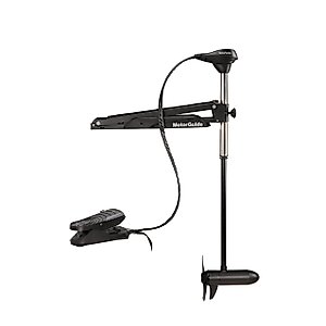 MotorGuide 940200170 X3 Freshwater Bow Mount Trolling Motor — Cable Steer, Foot-Control — 45-Inch Shaft, 55-Pound Peak Thrust — Digital Power Management