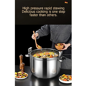 lodnexem Large 42 Quart Professional Pressure Cooker, 304 Stainless Steel Pressure Cooker Extra Large Canning Pot Commercial Canner Ideal for Industry Usage,42qt