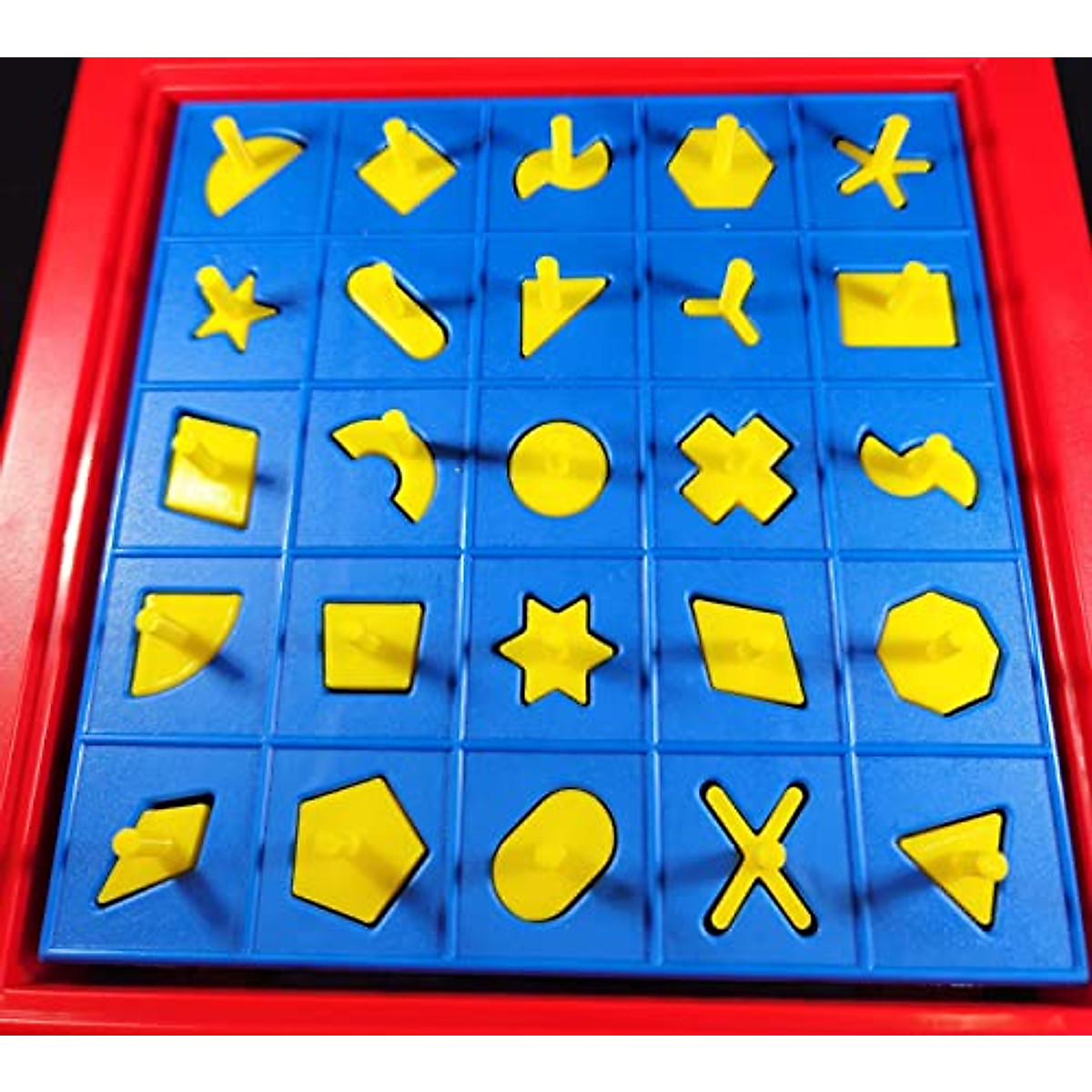 Perfection Board Game Complete Set of 25 Replacement Pieces Parts Shapes Pegs
